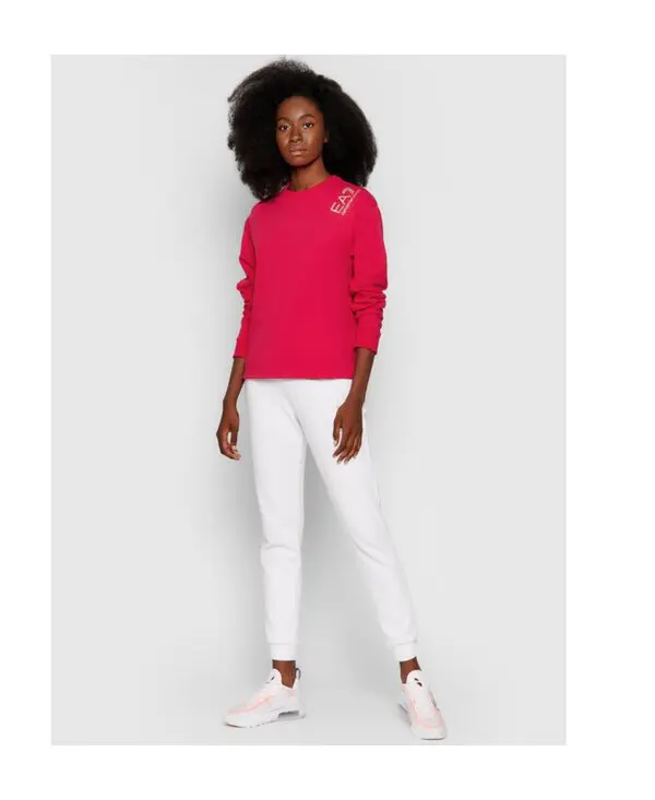 EA7 Logo Detail Sweatshirt - Red