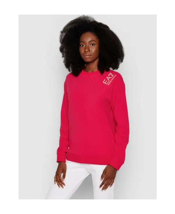 EA7 Logo Detail Sweatshirt - Red