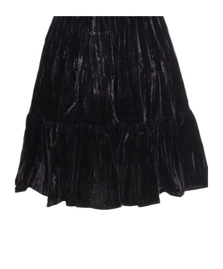 Michael Kors Velvet Flared Dress - Black