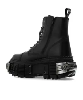 Vetements X New Rock Destroyer Leather Boots