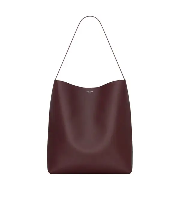 Saint Laurent Large Snap Tote - Mulled Wine