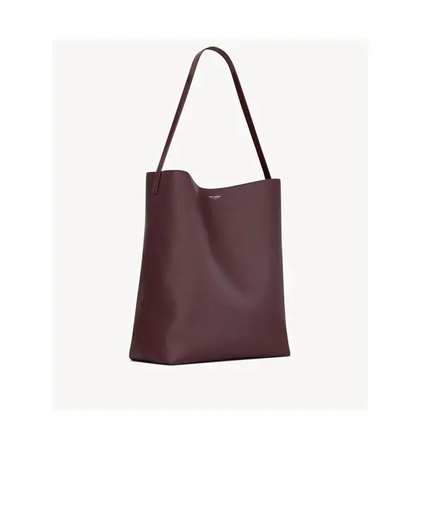 Saint Laurent Large Snap Tote - Mulled Wine