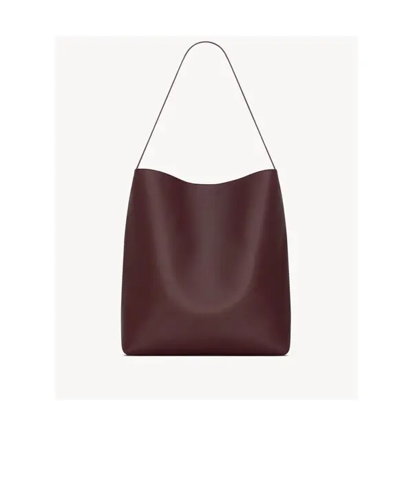 Saint Laurent Large Snap Tote - Mulled Wine