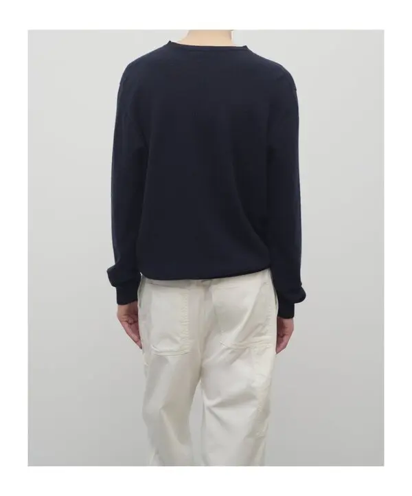 THE ROW Kisaora Crewneck Knitted Jumper - Deep Blue