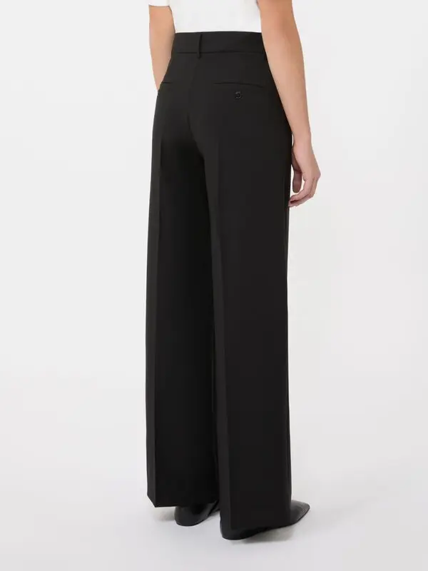 Max Mara High-waisted Pleated Trousers - Black