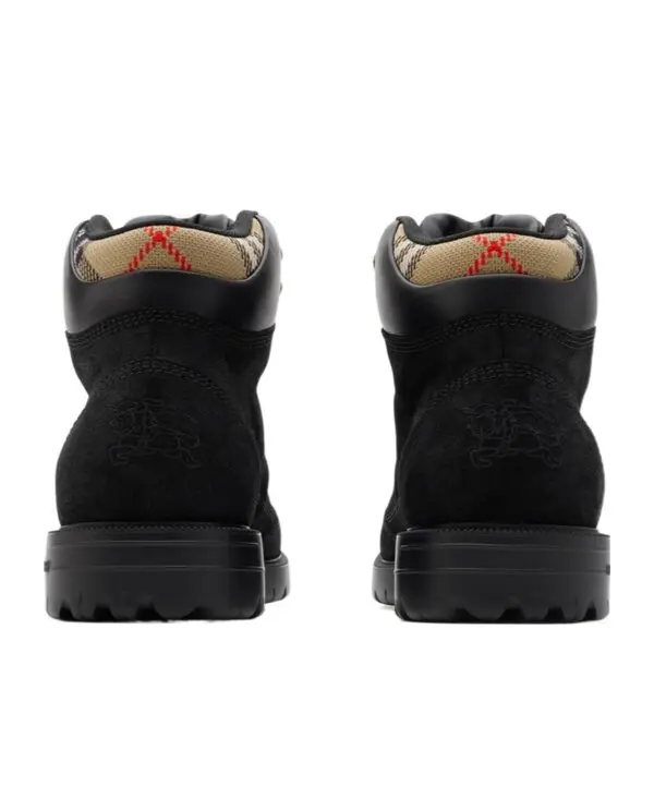 Burberry Lace-up Hiking Boots - Black