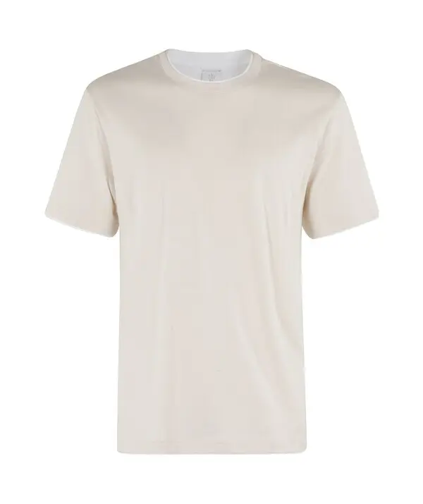 Eleventy Contrast Trim T-shirt - White