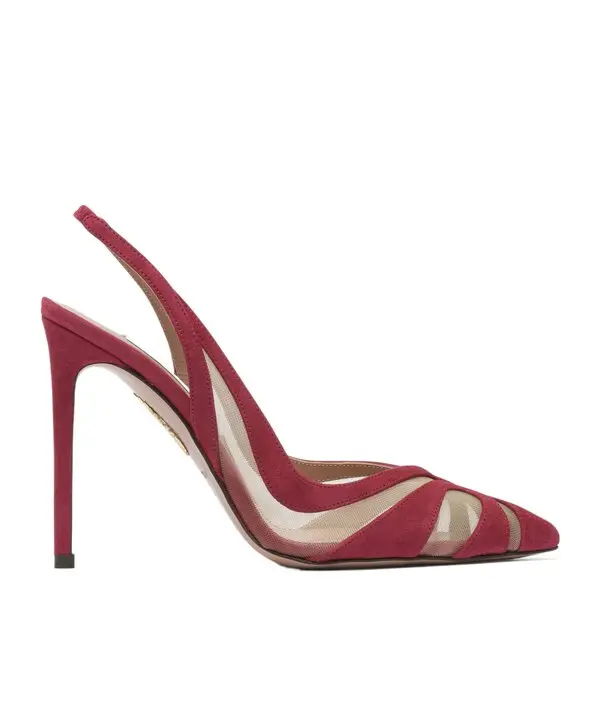 AQUAZZURA 110mm Lune Sling Pumps