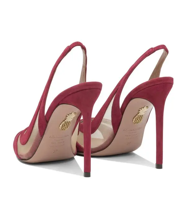 AQUAZZURA 110mm Lune Sling Pumps