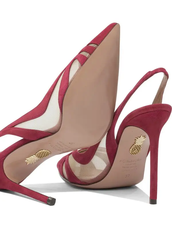 AQUAZZURA 110mm Lune Sling Pumps