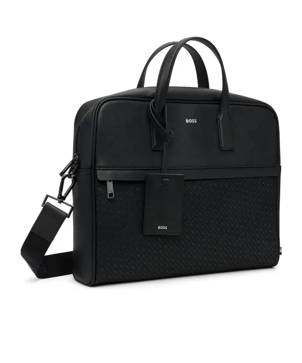 Hugo Boss Logo Plaque Top-handle Briefcase