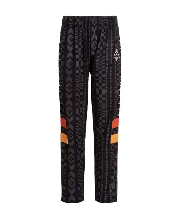 MARCELO BURLON COUNTY OF MILAN Logo-print Loose-fit Pants - Black