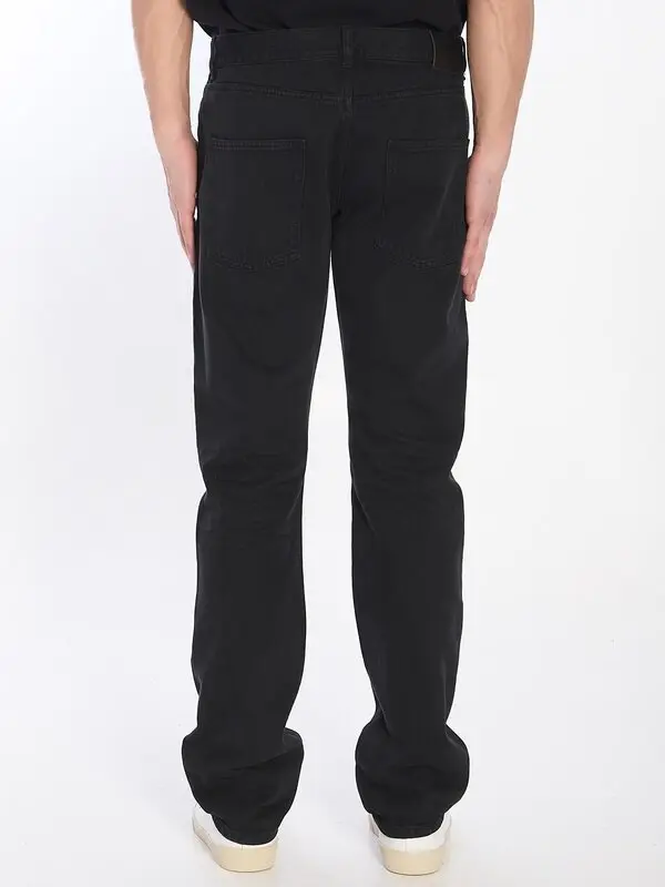 Saint Laurent Mid-rise Relaxed Slim Jeans - Charcoal Black