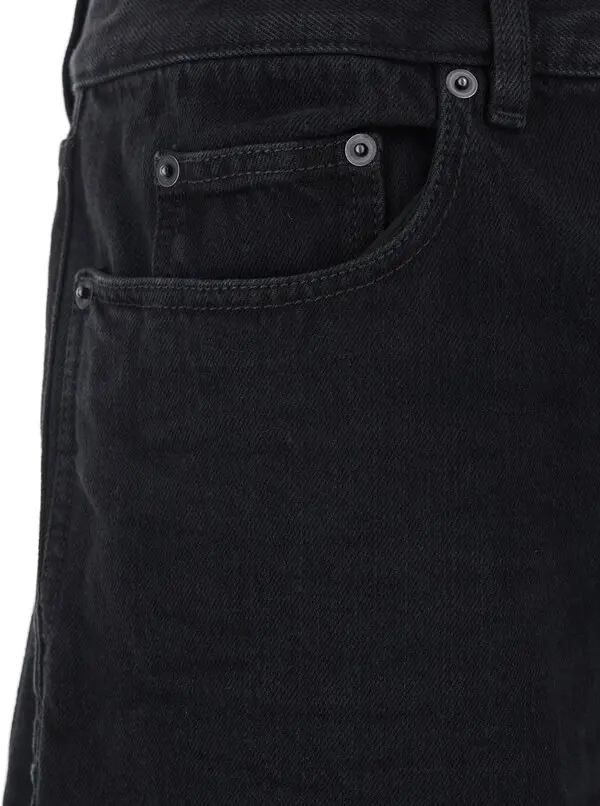 Saint Laurent Mid-rise Relaxed Slim Jeans - Charcoal Black