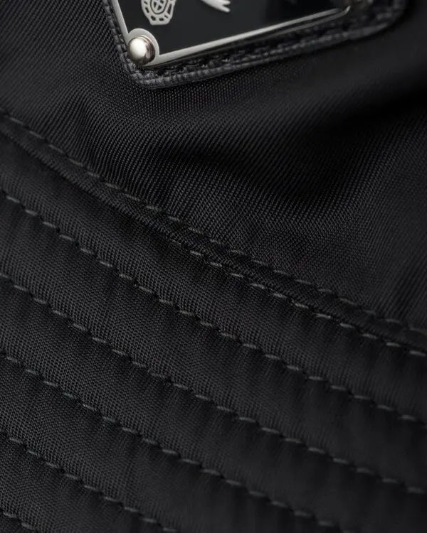 Prada Logo Plaque Bucket Hat