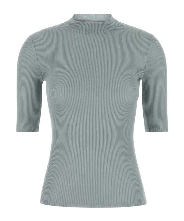 Miu Miu Short-sleeved Ribbed Jumper