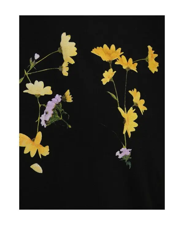 Off-White Floral Logo Print T-shirt