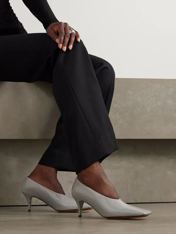 Stella McCartney Square-toe High Heels - Light Gray