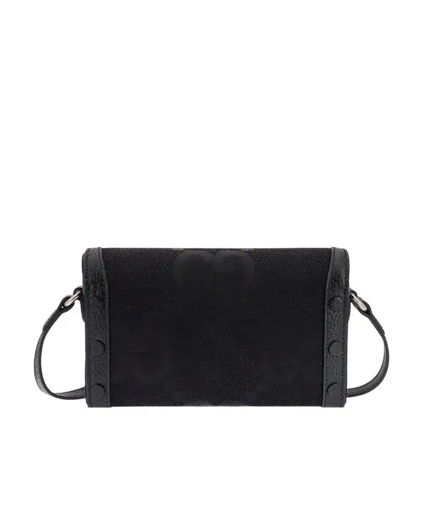 Gucci Horsebit 1955 Jumbo Gg Mini Messenger Bag - Black