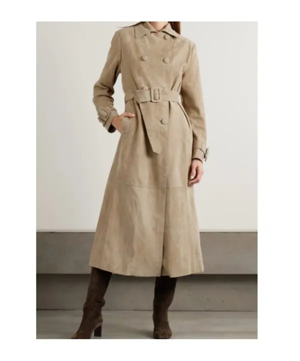 Nour Hammour Long Sleeve Belted Trench Coat