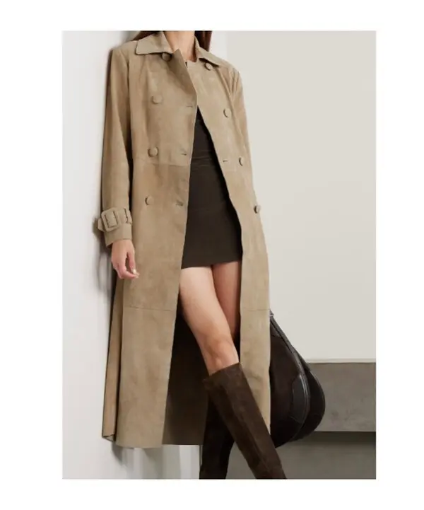 Nour Hammour Long Sleeve Belted Trench Coat