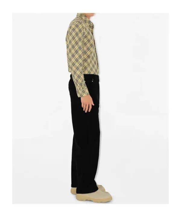 Burberry Logo Embroidered Checked Shirt