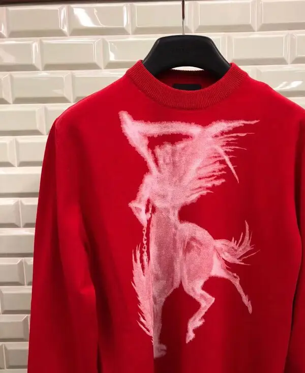 Givenchy Graphic Print Knit Pullover