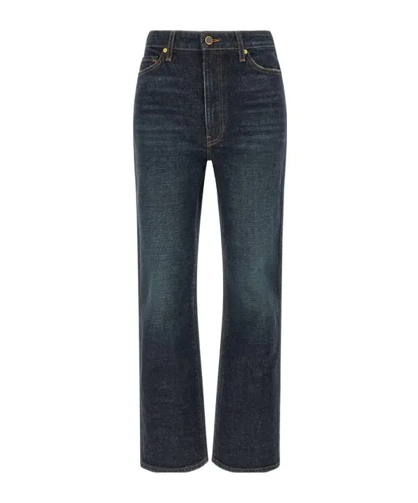 Khaite Abigail Straight-leg Jeans - Black