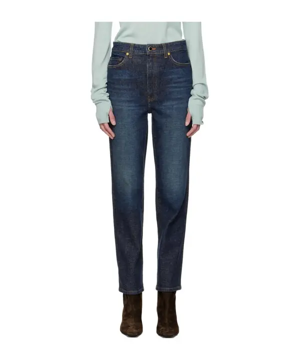 Khaite Abigail Straight-leg Jeans - Black