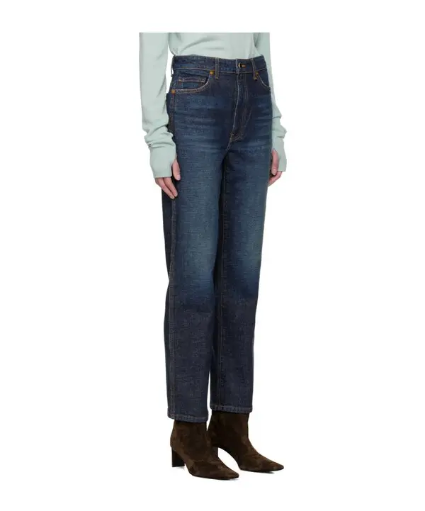 Khaite Abigail Straight-leg Jeans - Black