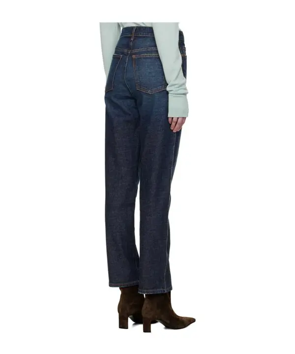 Khaite Abigail Straight-leg Jeans - Black