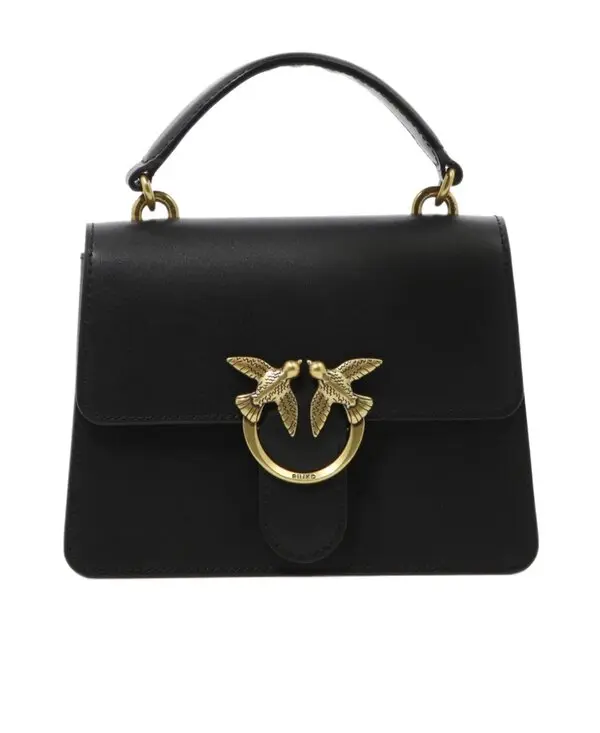Pinko Love One Fold-over Tote Bag - Black
