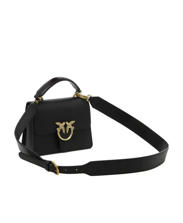 Pinko Love One Fold-over Tote Bag - Black