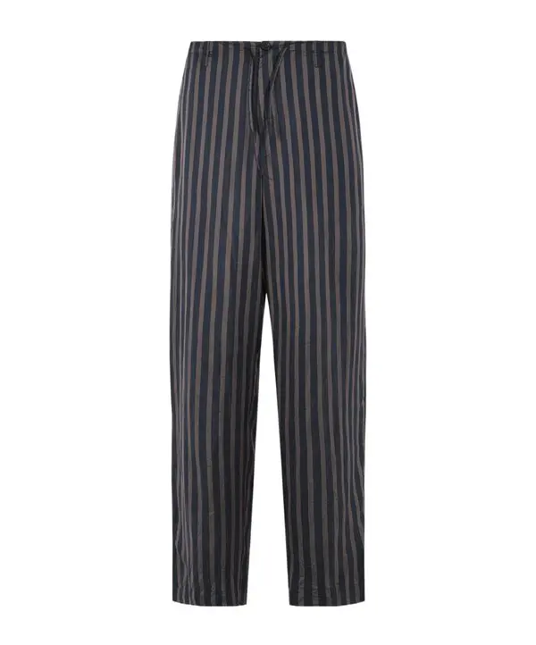 Dries Van Noten Vertical Stripe Trousers - Navy