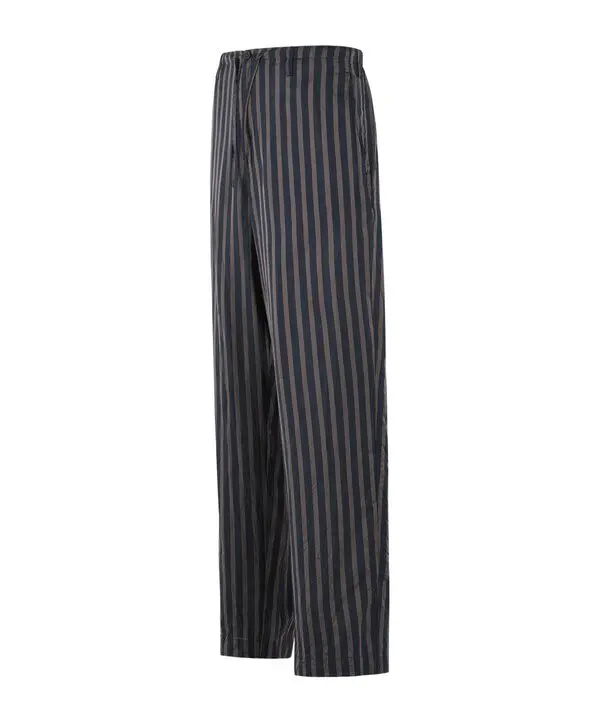 Dries Van Noten Vertical Stripe Trousers - Navy