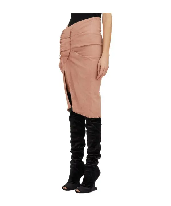 Rick Owens Denim Skirt - Pink