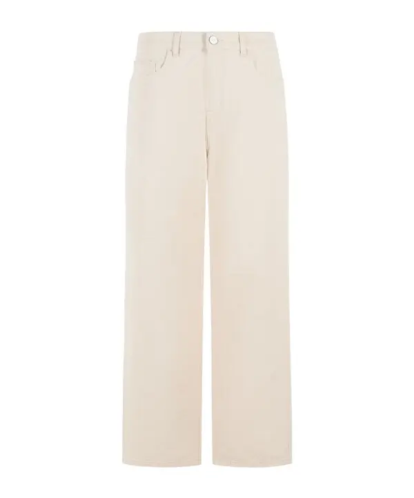 RÓHE Straight Leg Baggy Jeans - Ecru