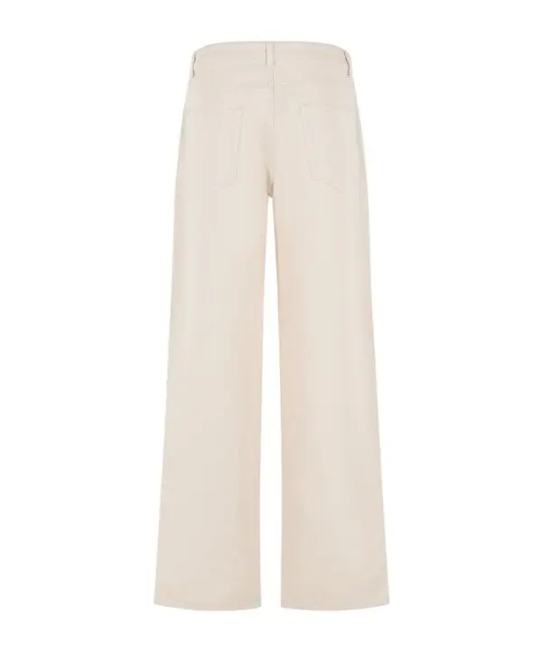 RÓHE Straight Leg Baggy Jeans - Ecru
