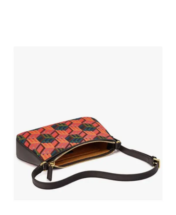 Mcm Monogram Zip-up Mini Shoulder Bag