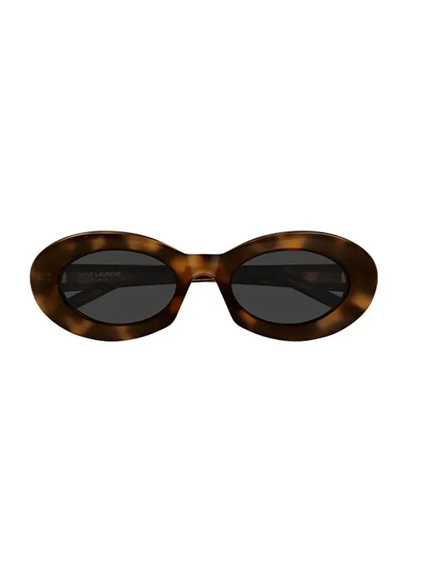Saint Laurent Oval Frame Sunglasses - Brown