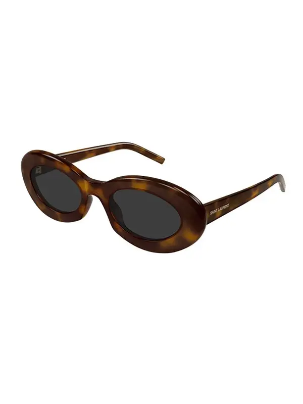 Saint Laurent Oval Frame Sunglasses - Brown