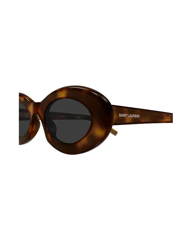 Saint Laurent Oval Frame Sunglasses - Brown