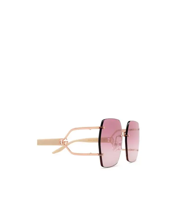 Gucci Square Rimless Sunglasses