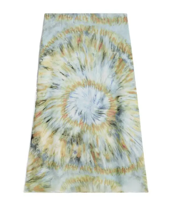 Celine Midi Skirt In Silk Georgette With Side Zipper