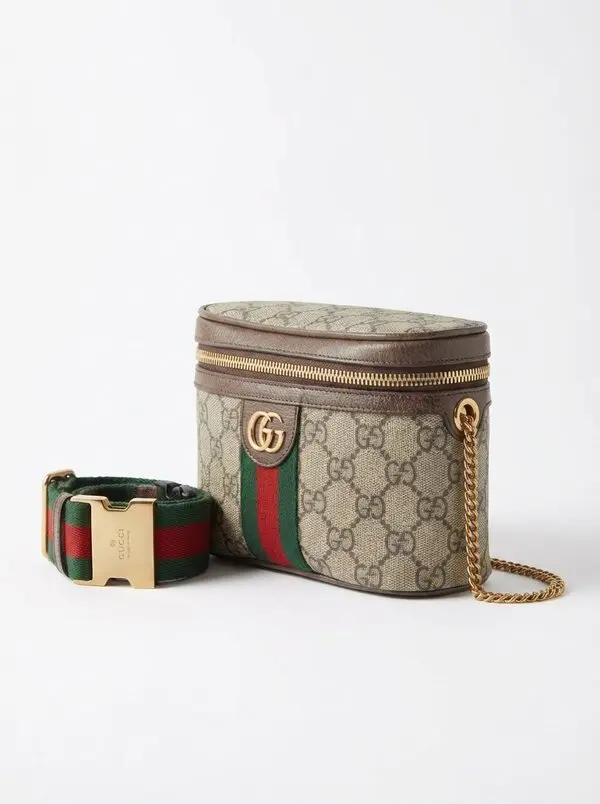 Gucci Ophidia Belt Bag - Beige/ebony