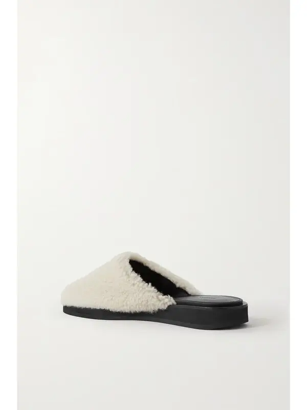 Magda Butrym Round-toe Sheepskin Slippers