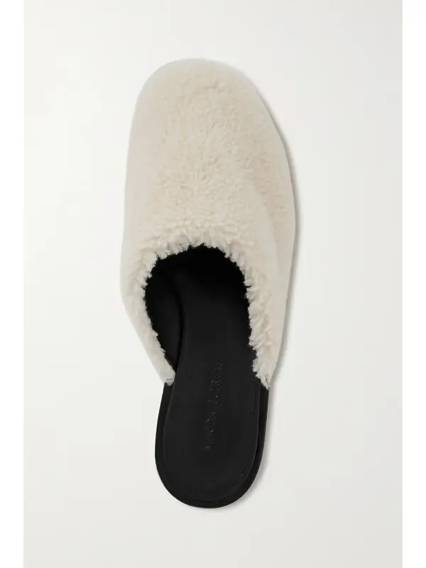 Magda Butrym Round-toe Sheepskin Slippers