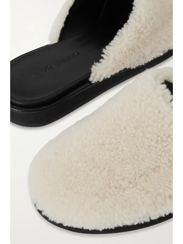 Magda Butrym Round-toe Sheepskin Slippers