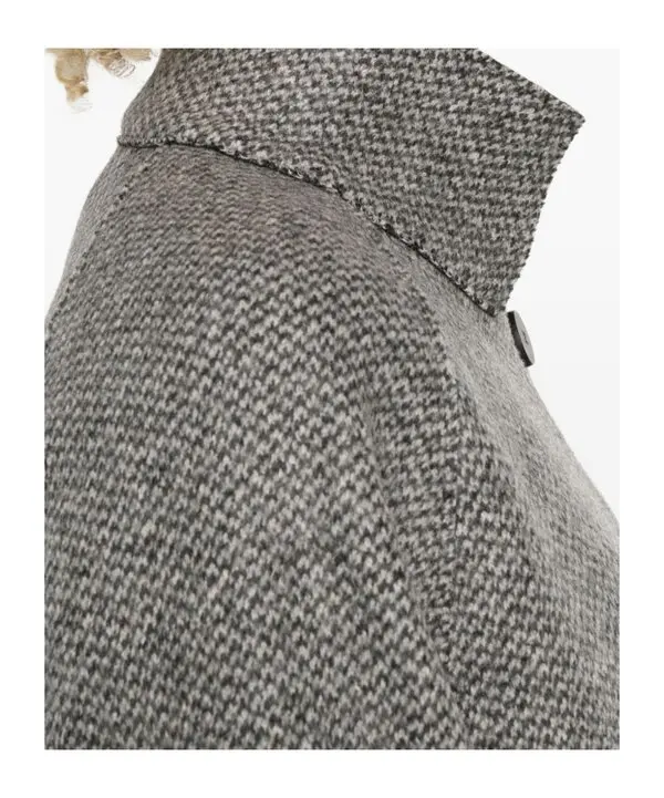 Harris Wharf London Textured Stand-collar Coat