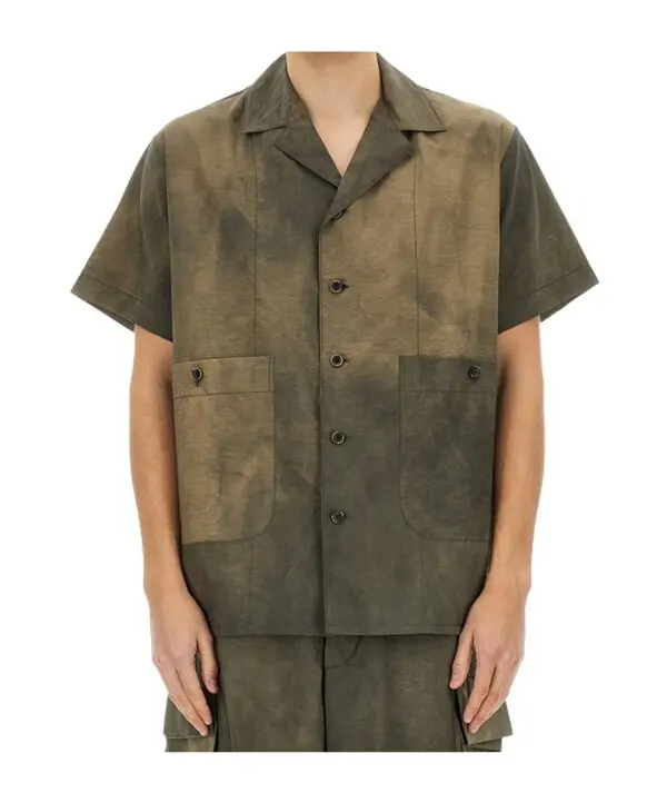 UMA WANG Pocket Short Sleeved Shirt - Brown